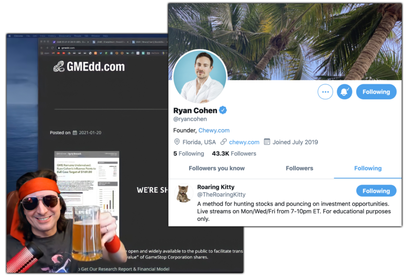 Ryan Cohen Follows Roaring Kitty | GameStop Due Diligence • GMEdd.com