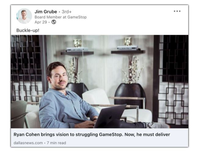 Jim Grube: Excited for the Opportunity to Deliver Ryan Cohen’s Vision ...