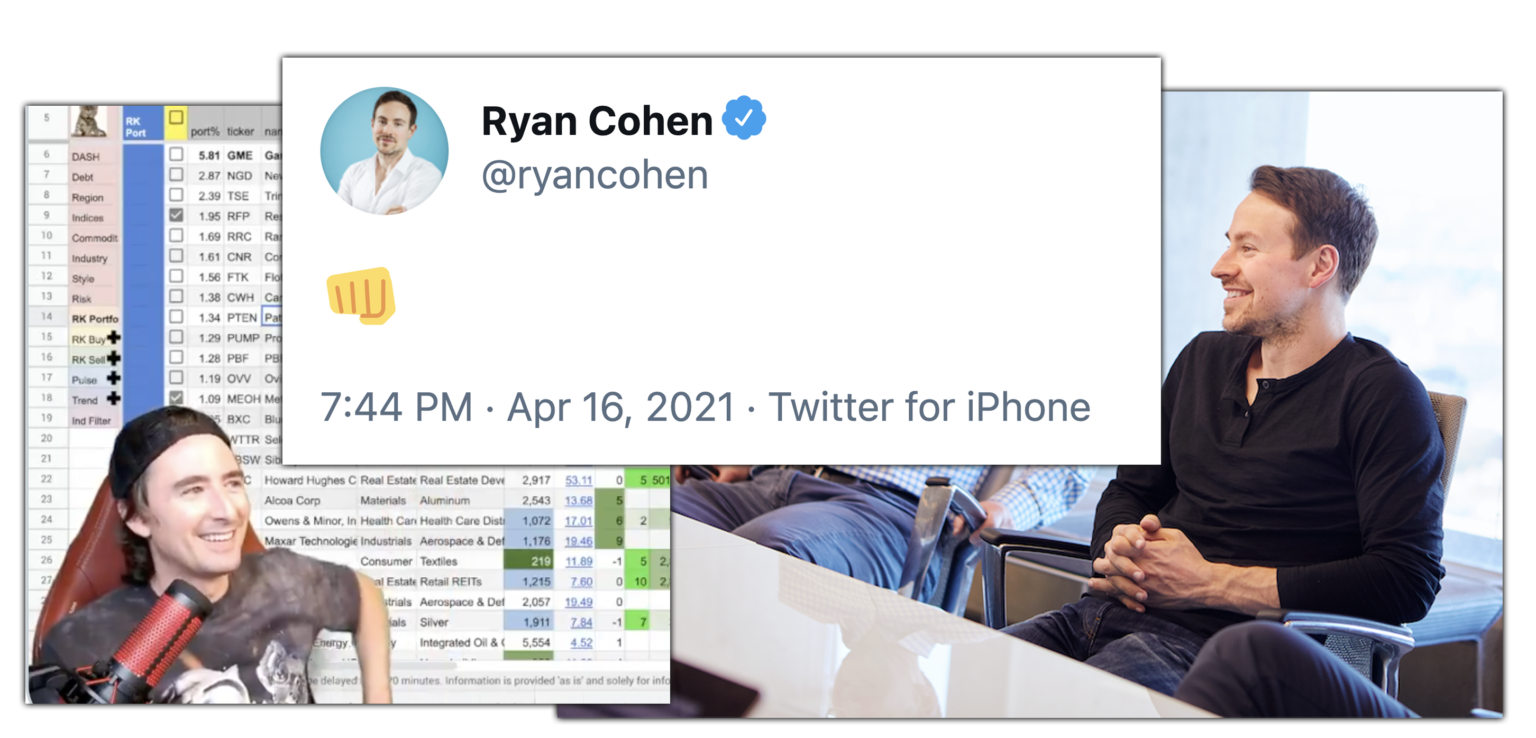 Ryan Cohen Tweets Fistbump as Roaring Kitty Buys $8M+ $GME | GameStop ...