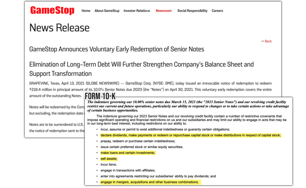 GameStop to Eliminate Long Term Debt | GameStop Due Diligence • GMEdd.com