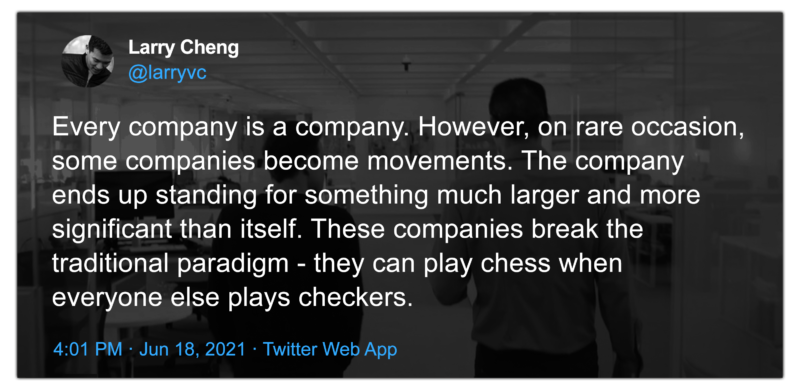 Larry Cheng: On Rare Occasion, Some Companies Become Movements ...