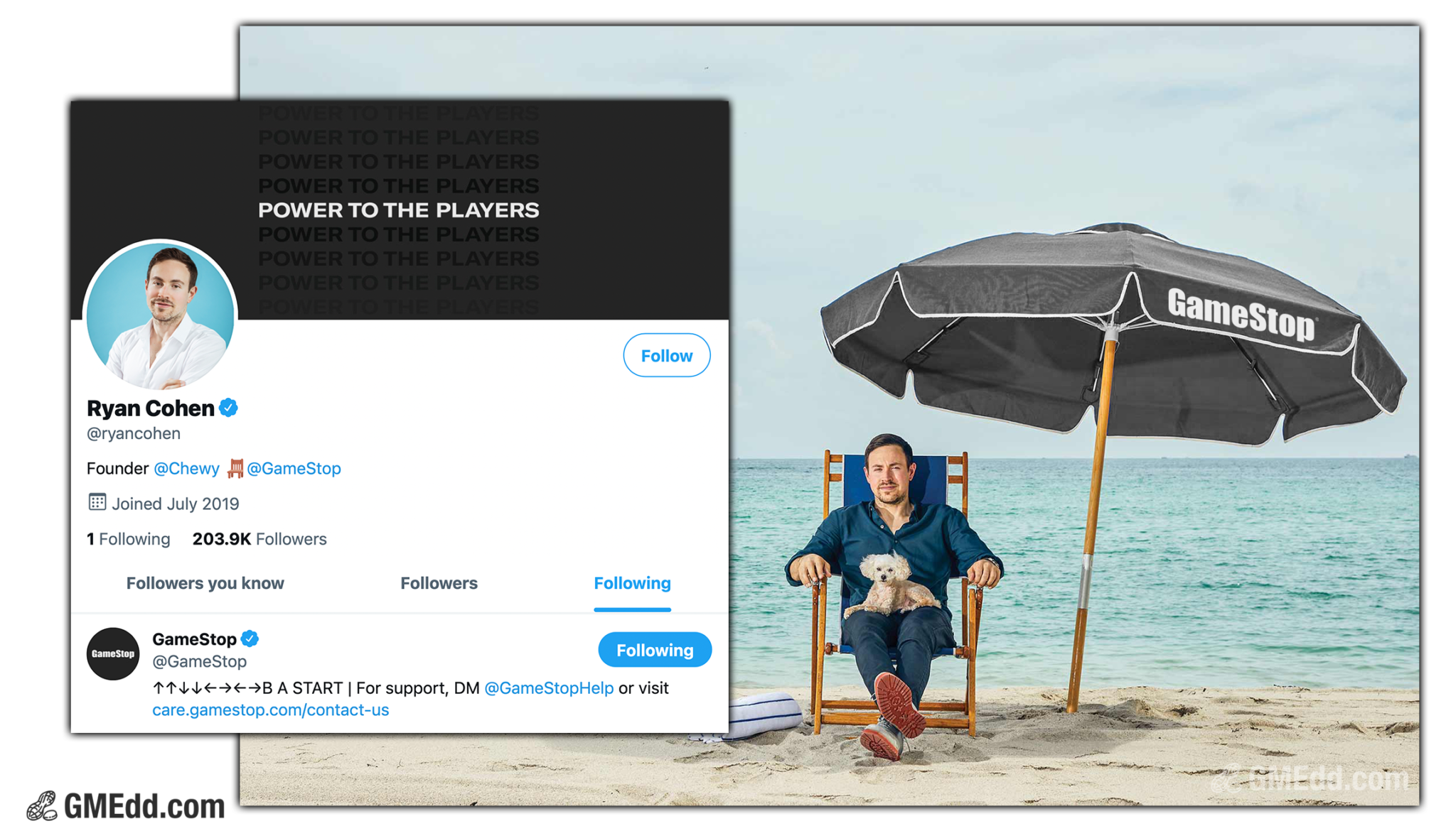 Ryan Cohen Leaves GameStop as his 1 Follow on Twitter | GameStop Due ...